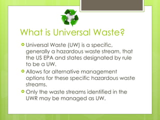 6 Understanding New Jersey's Universal Waste Rules - Sanchez - 10-15-15 ...