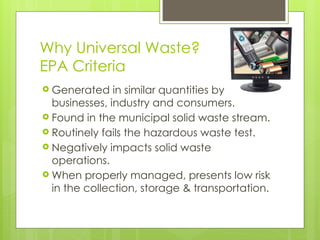 6 Understanding New Jersey's Universal Waste Rules - Sanchez - 10-15-15 ...