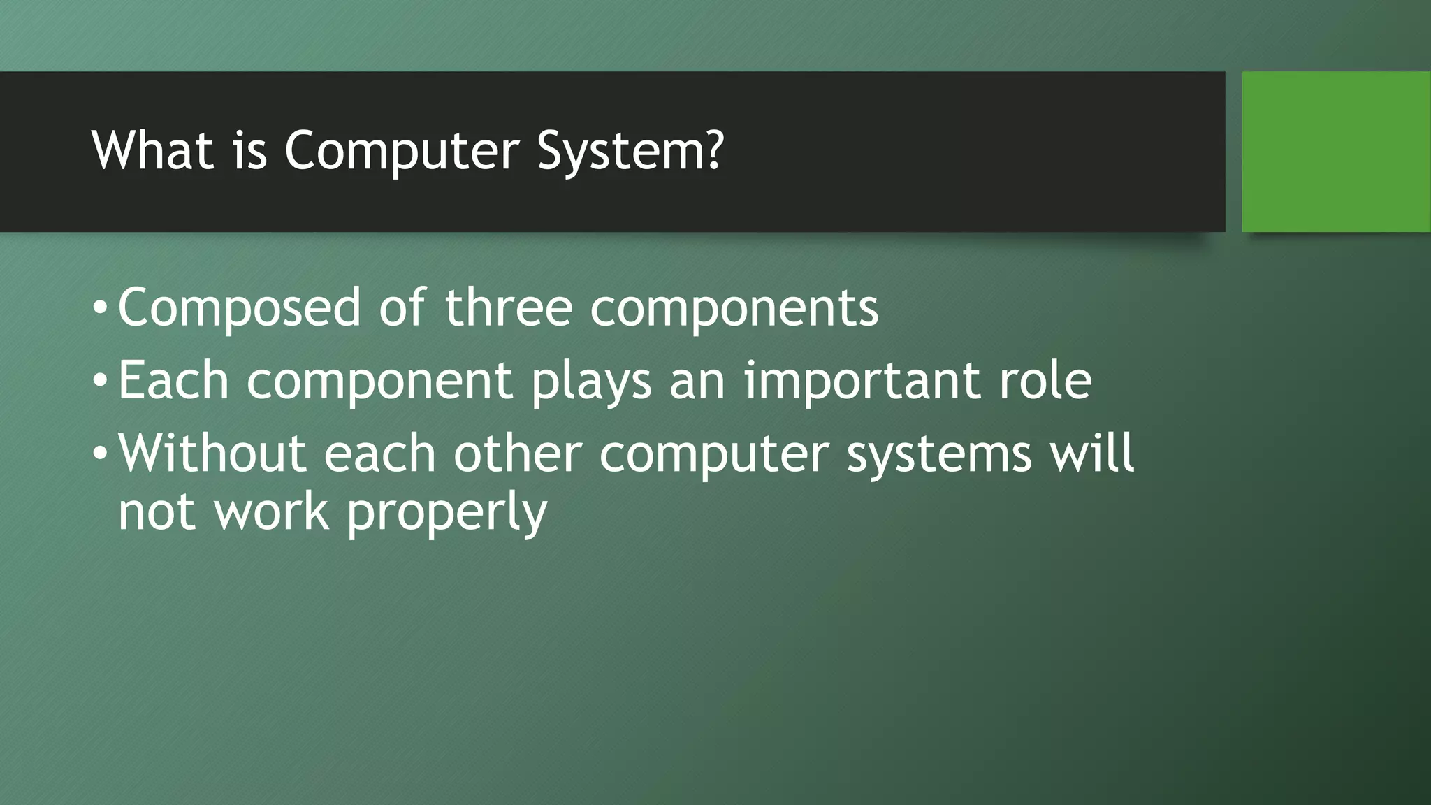 understanding the computer system | PPTX