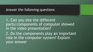 understanding the computer system | PPTX