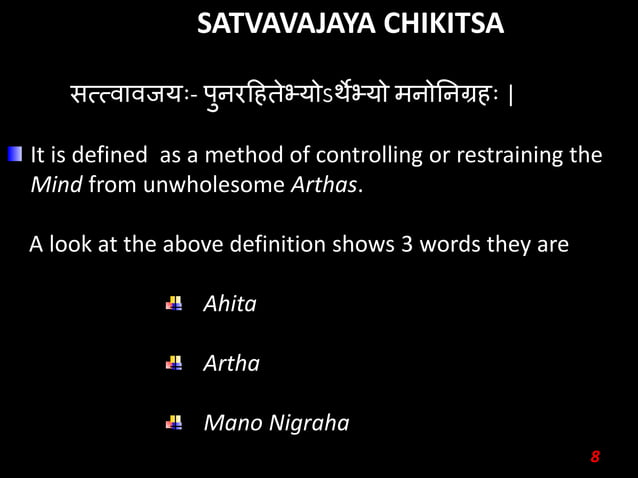 Satwavajaya Chikitsa in Unmada | PDF | Mental Health | Diseases and ...