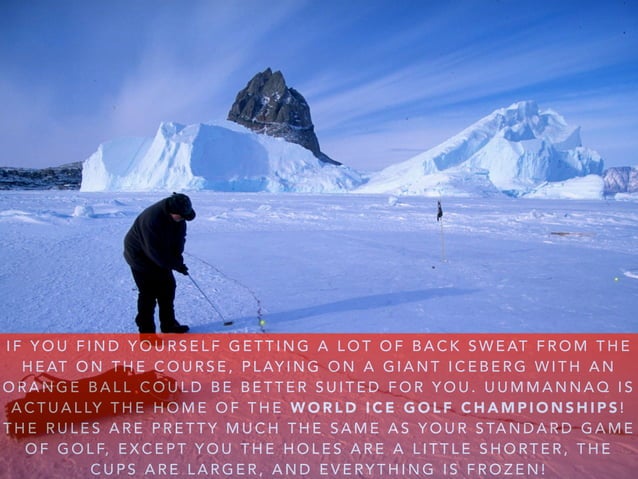 Stephen Geri: 6 Unusual Golf Courses | PPT