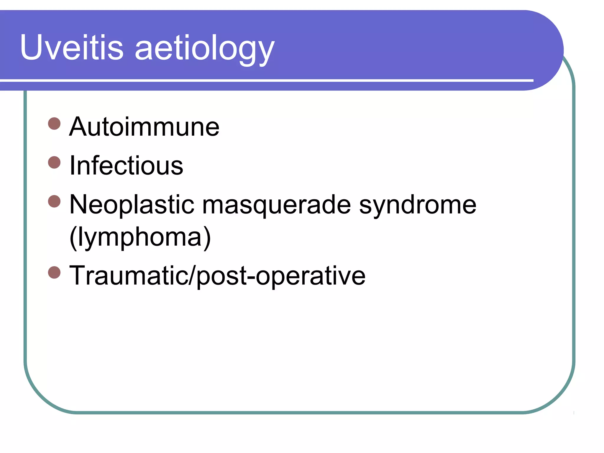 Uveitis | PPT