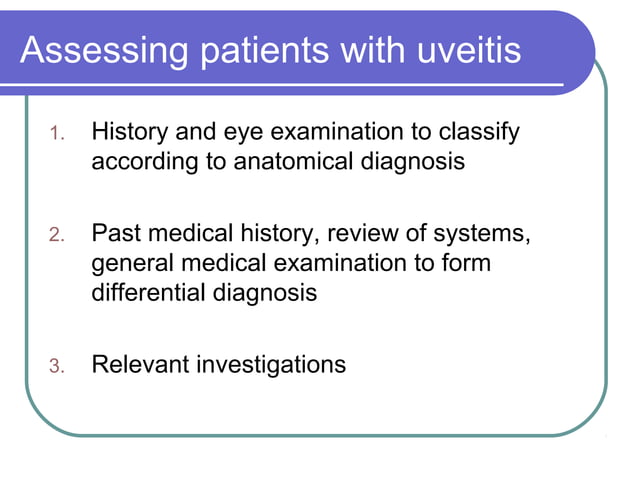 Uveitis | PPT | Eye and Vision Conditions | Diseases and Conditions