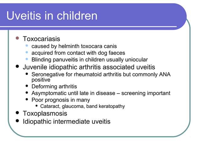 Uveitis | PPT | Eye and Vision Conditions | Diseases and Conditions