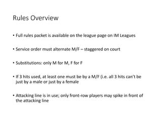 6v6 volleyball cm quiz version | PPTX