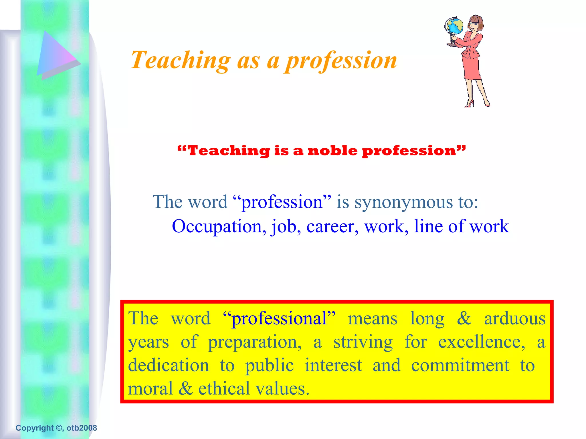 Teachingprofession (1) | PPT