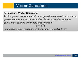 6 vectores gaussianos | PDF