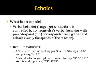Verbal Behavior | PPTX