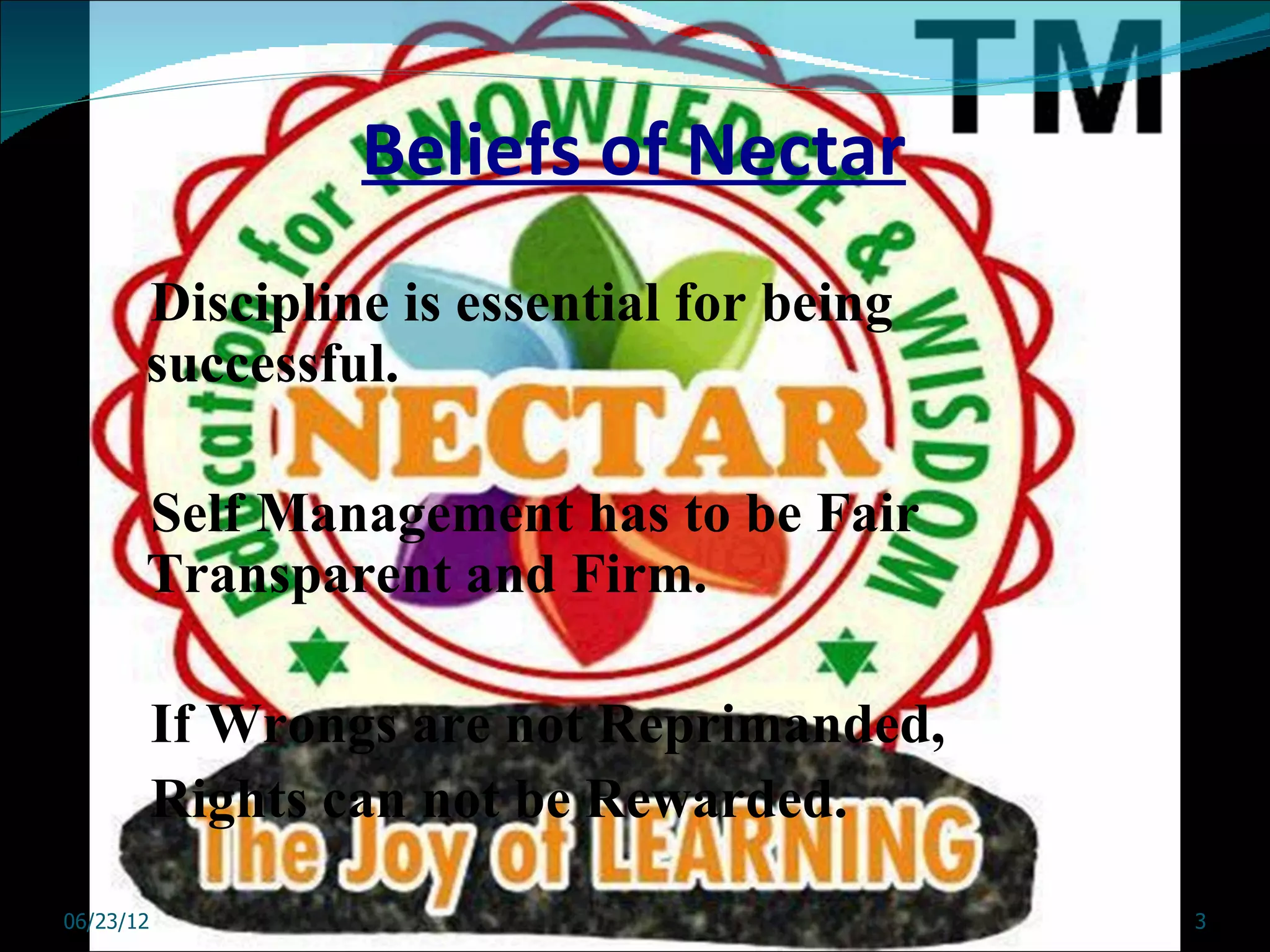 Nectar-The Joy of Learning, VISION | PPT