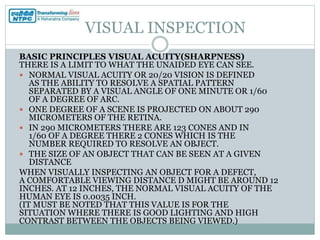 Basics of carrying out Visual Inspection of Engineering Goods | PPTX ...