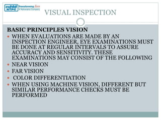 Basics of carrying out Visual Inspection of Engineering Goods | PPTX ...
