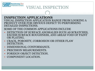 Basics of carrying out Visual Inspection of Engineering Goods | PPTX ...