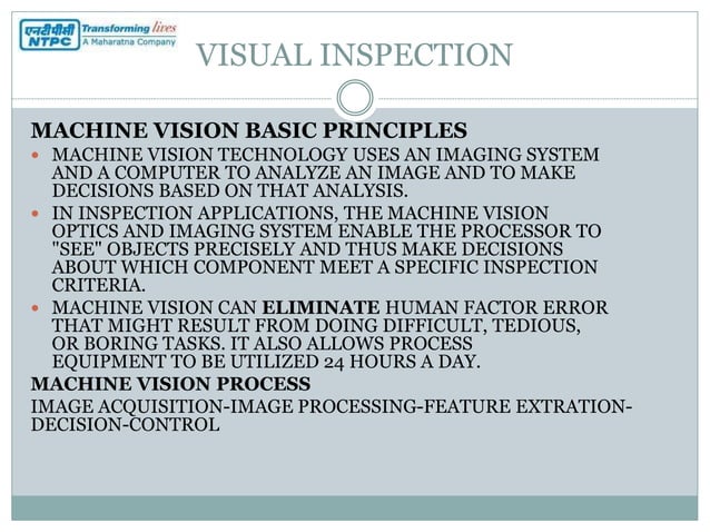 Basics of carrying out Visual Inspection of Engineering Goods | PPTX ...
