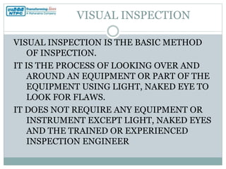 Basics of carrying out Visual Inspection of Engineering Goods | PPTX ...