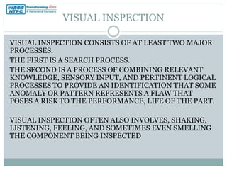 Basics of carrying out Visual Inspection of Engineering Goods | PPTX ...