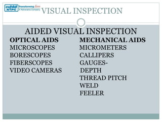 Basics of carrying out Visual Inspection of Engineering Goods | PPTX ...