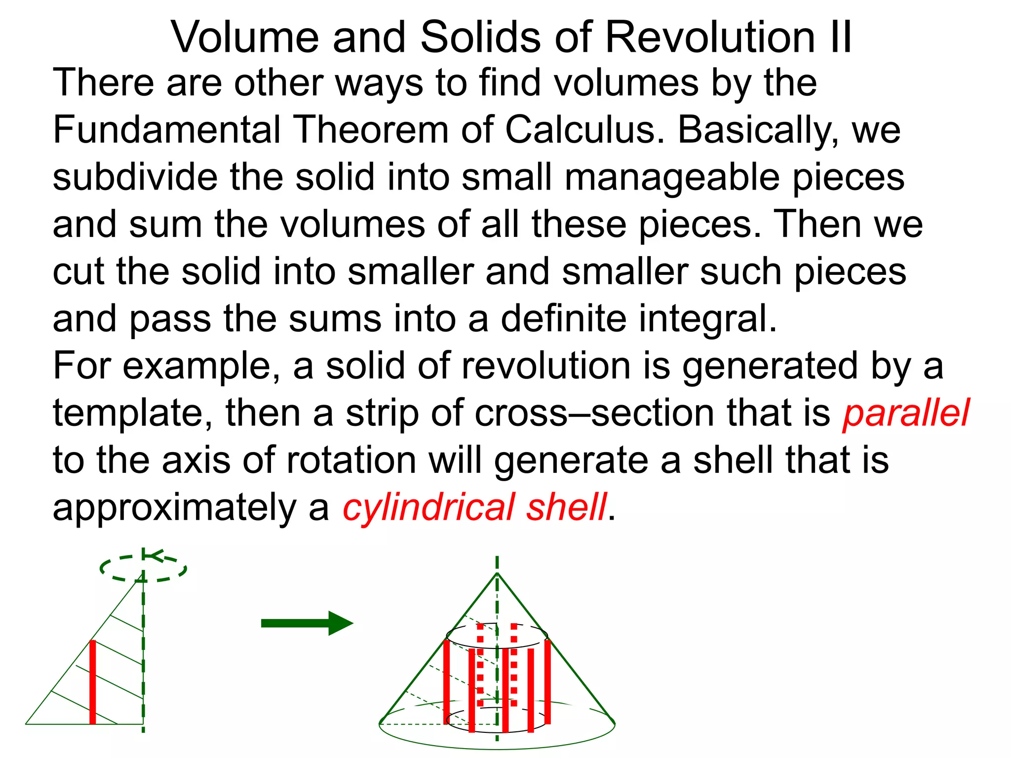 6 volumes of solids of revolution ii x | PPTX