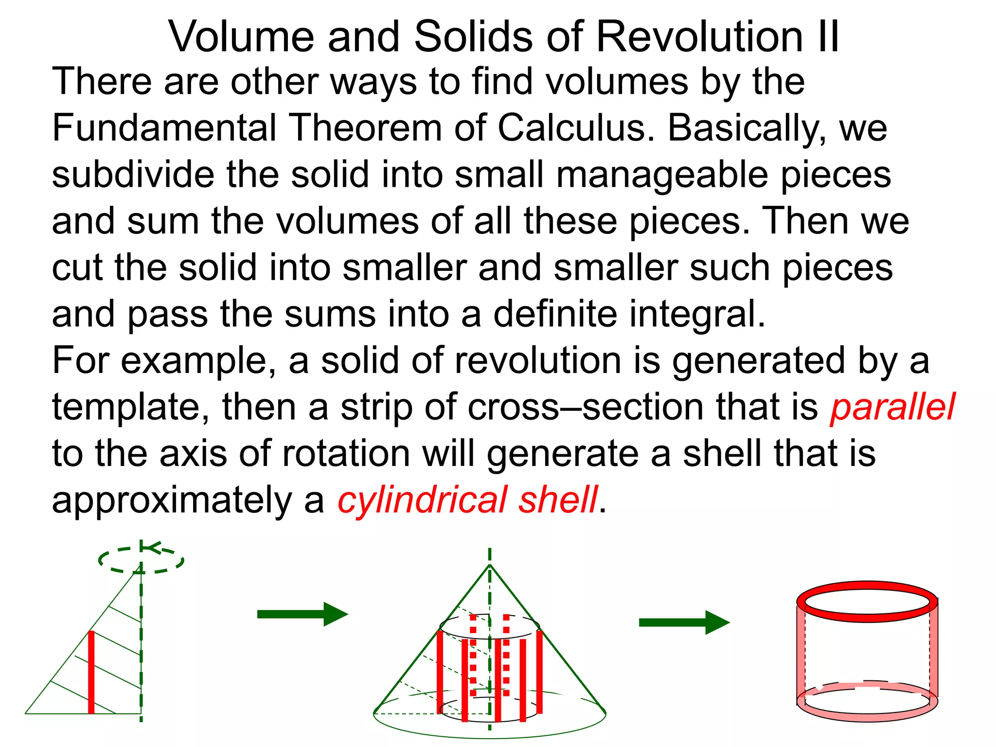 6 volumes of solids of revolution ii x | PPTX
