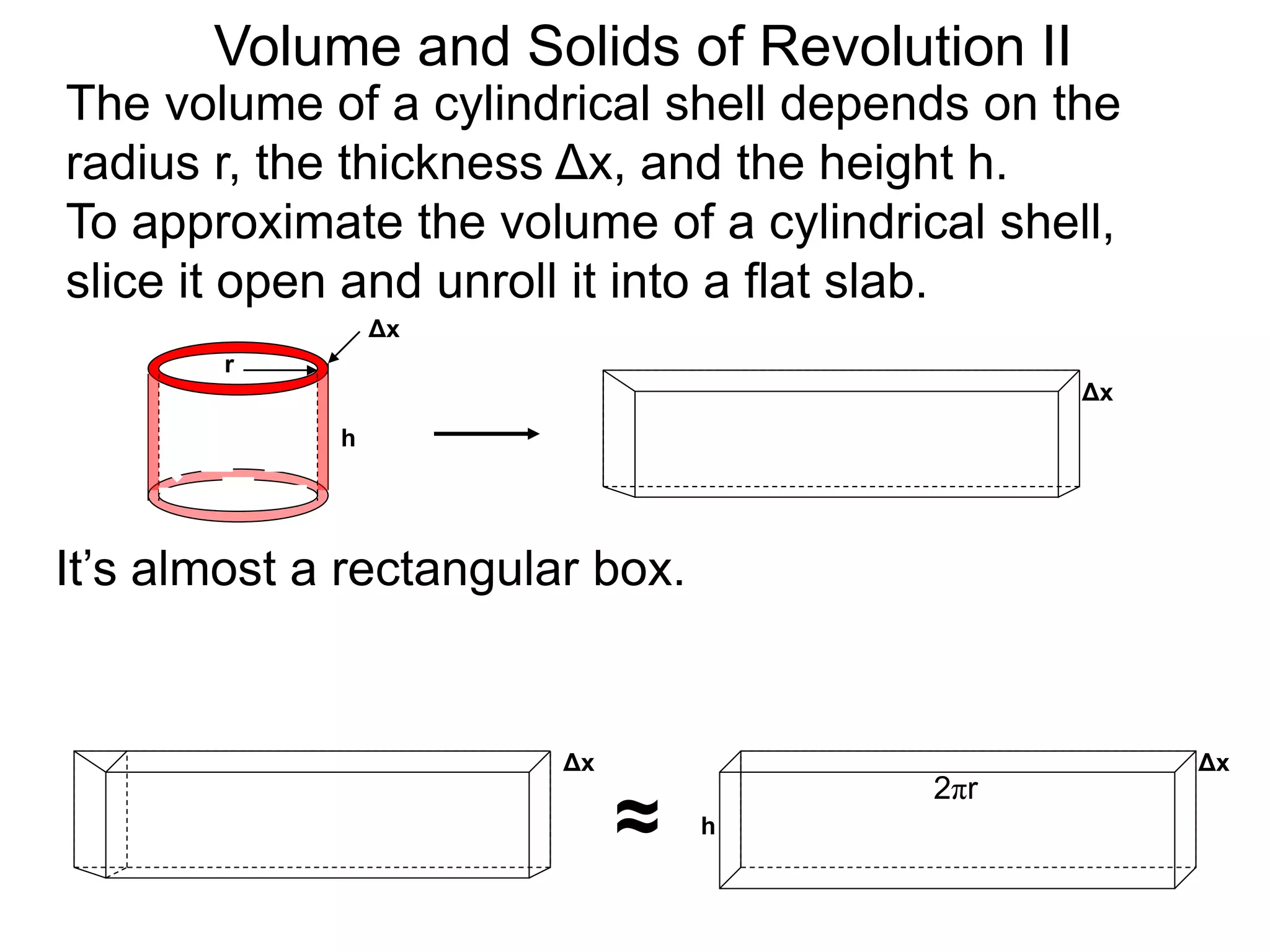 6 volumes of solids of revolution ii x | PPT