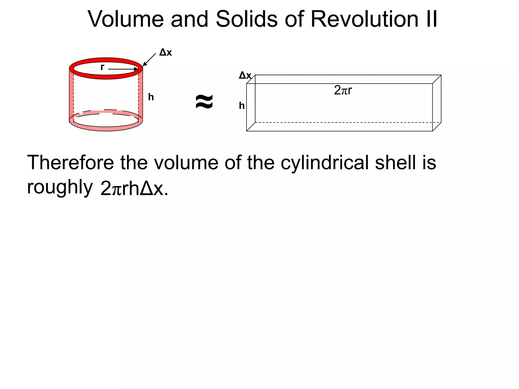 6 volumes of solids of revolution ii x | PPT