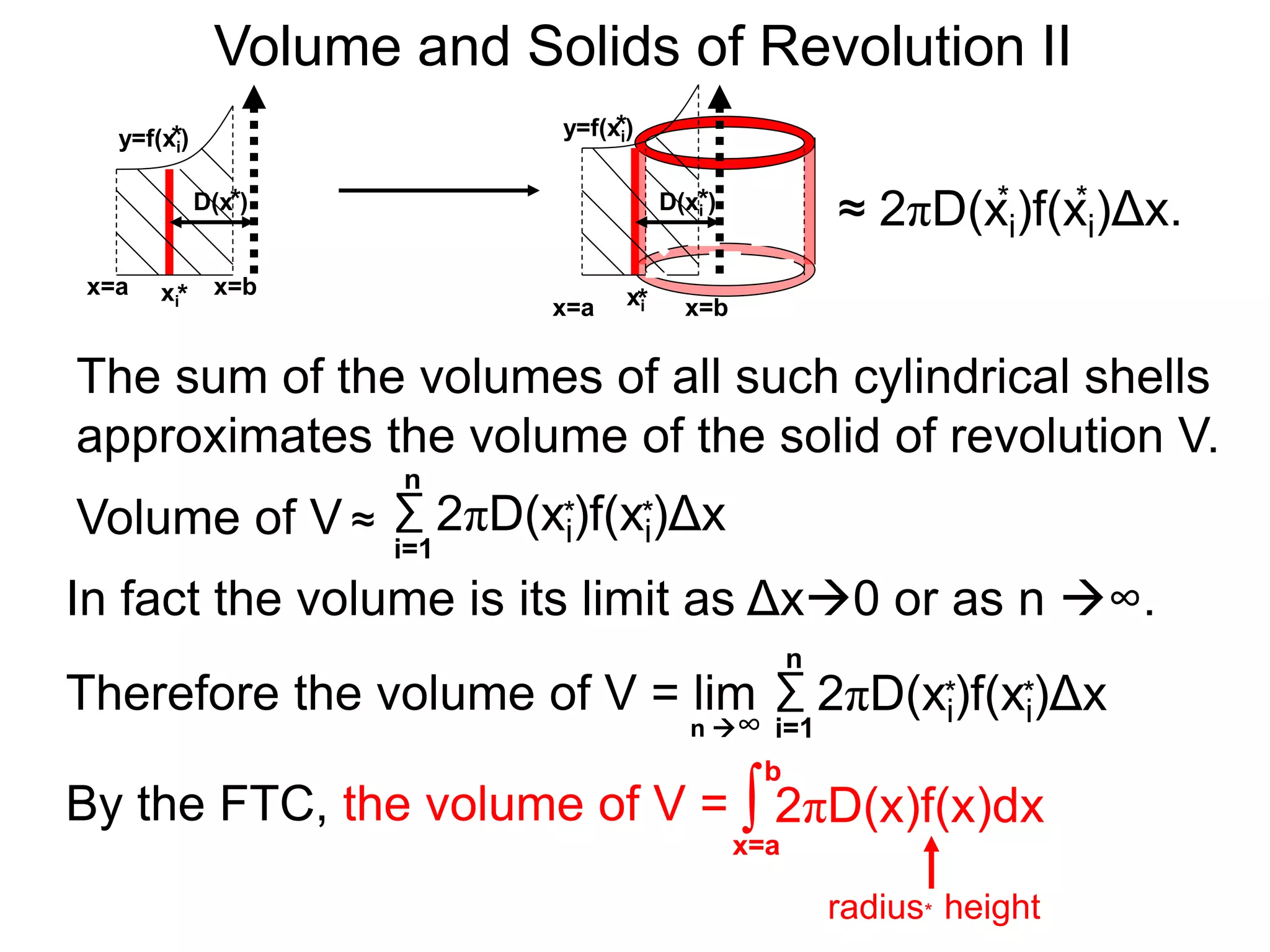 6 volumes of solids of revolution ii x | PPT