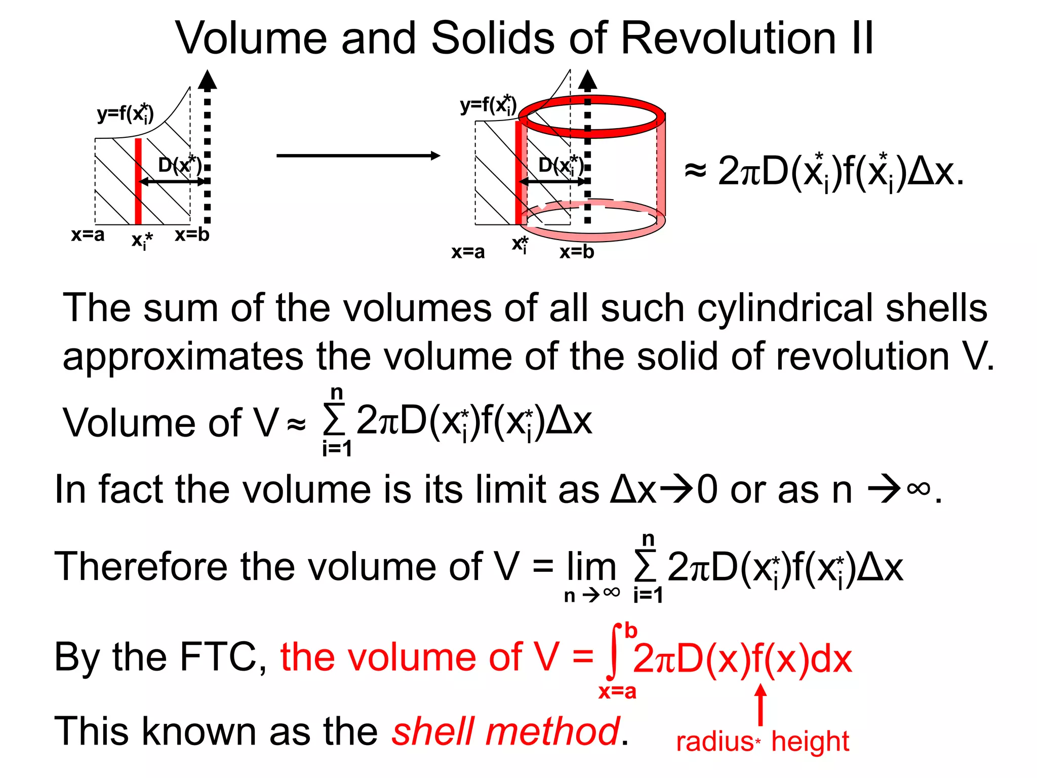 6 volumes of solids of revolution ii x | PPT