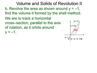 6 volumes of solids of revolution ii x | PPTX