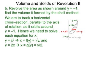 6 volumes of solids of revolution ii x | PPTX