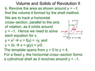 6 volumes of solids of revolution ii x | PPTX
