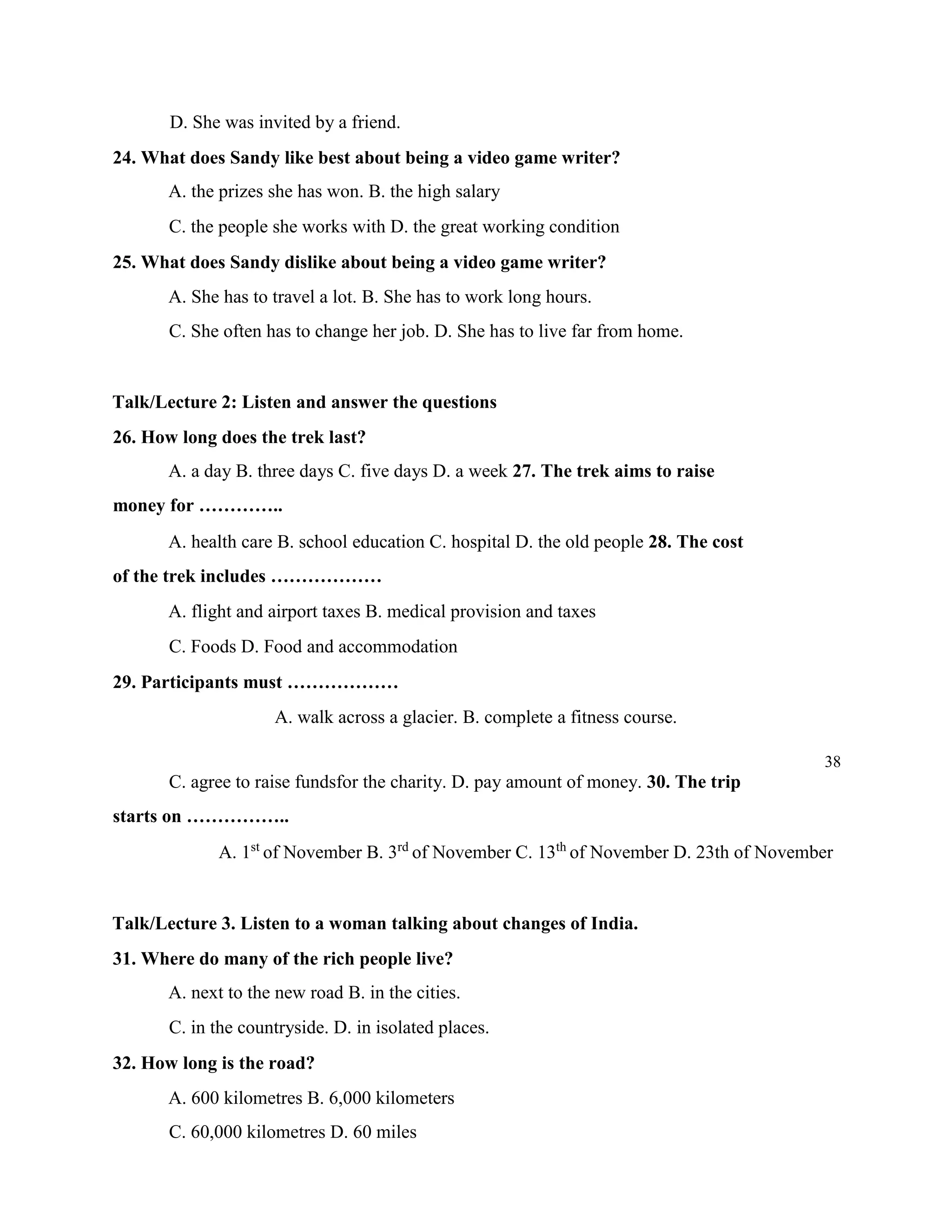 6 VSTEP TEST ........................... | DOCX | Medical Health