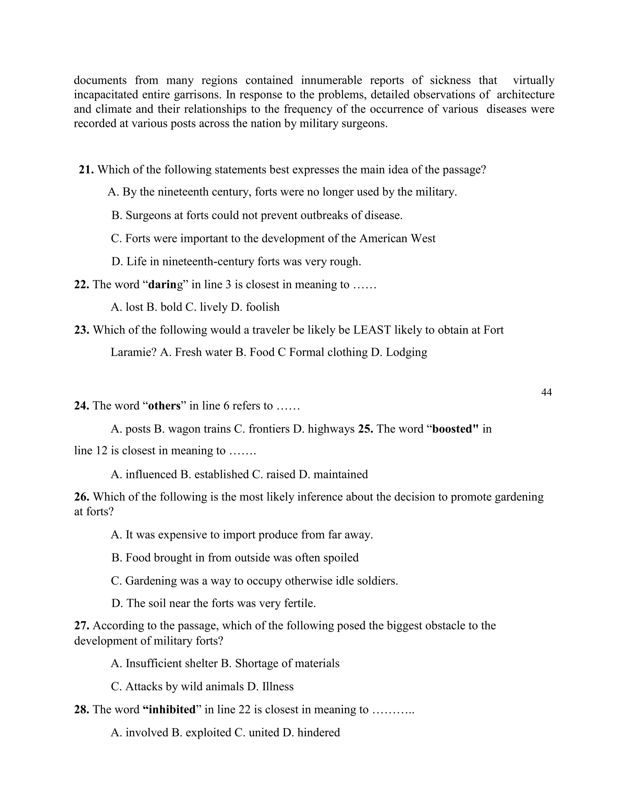 6 VSTEP TEST ........................... | DOCX | Medical Health