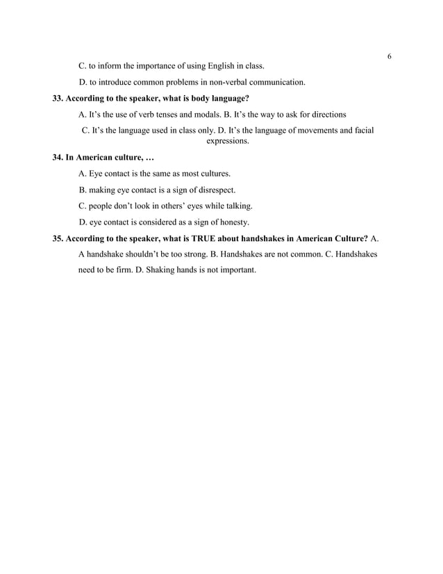 6 VSTEP TEST ........................... | DOCX | Medical Health