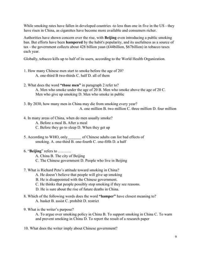 6 VSTEP TEST ........................... | DOCX | Medical Health