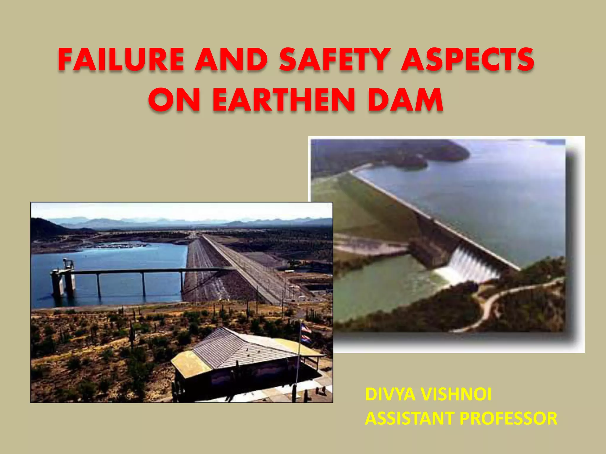 Failures of an earthen dam | PDF