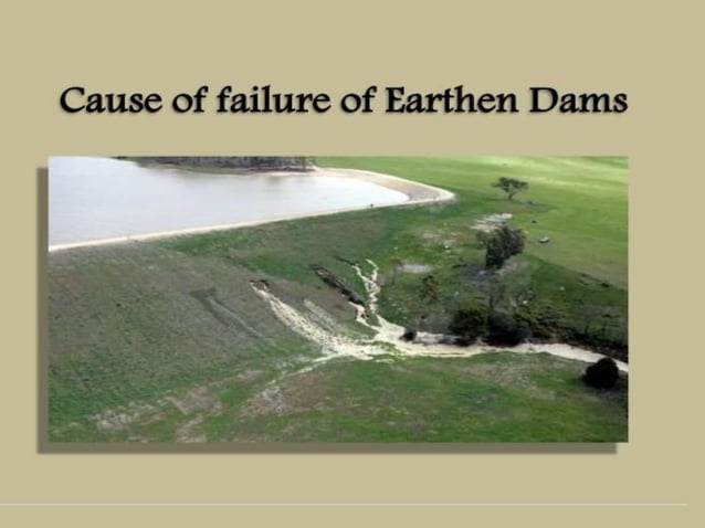 Failures of an earthen dam | PDF | Geology | Science