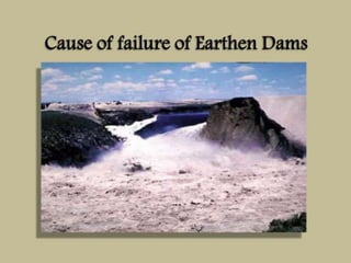 Failures of an earthen dam | PDF
