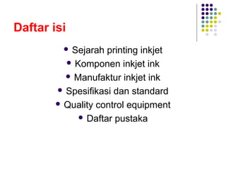 6 warna water based inkjet ink | PPT