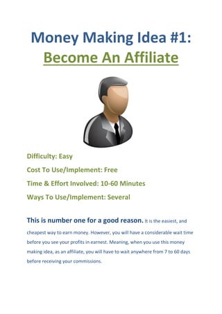 6 Ways To Make MoneyOnline | PDF