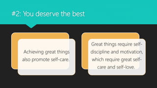 6 ways to promote self care and self-love | PPT