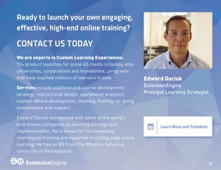 When Your LMS Doesn't Cut It: 6 Scenarios for Open edX in Corporate Training | PDF