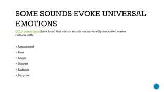 6 Ways Your Brain Transforms Sound into Emotion | PDF