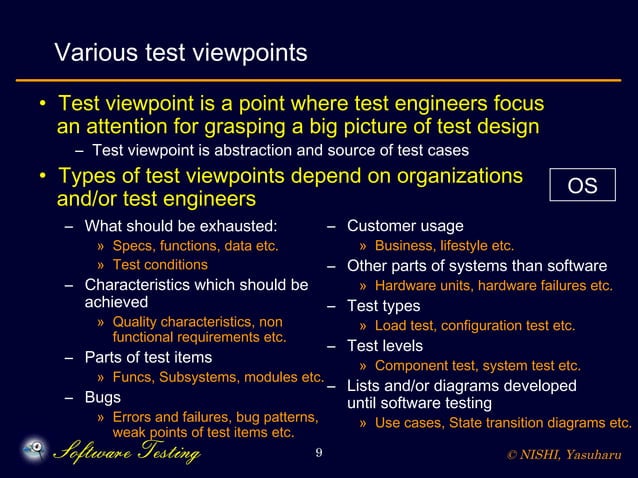 Viewpoint-based Test Requirement Analysis Modeling and Test ...