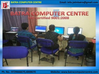 6 Week MS-office Training in Ambala ! Batra Computer Centre | PPT