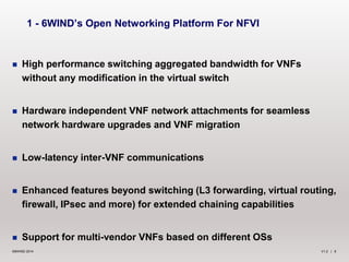 6WINDGate™ - Enabling NFV for Telco Architectures | PPTX | Operating Systems | Computer Software ...
