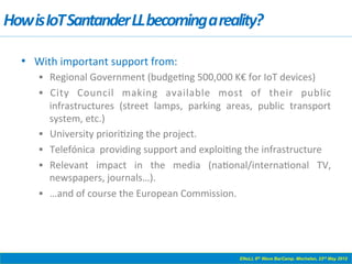 6th Wave member IoT Smart Santander | PDF