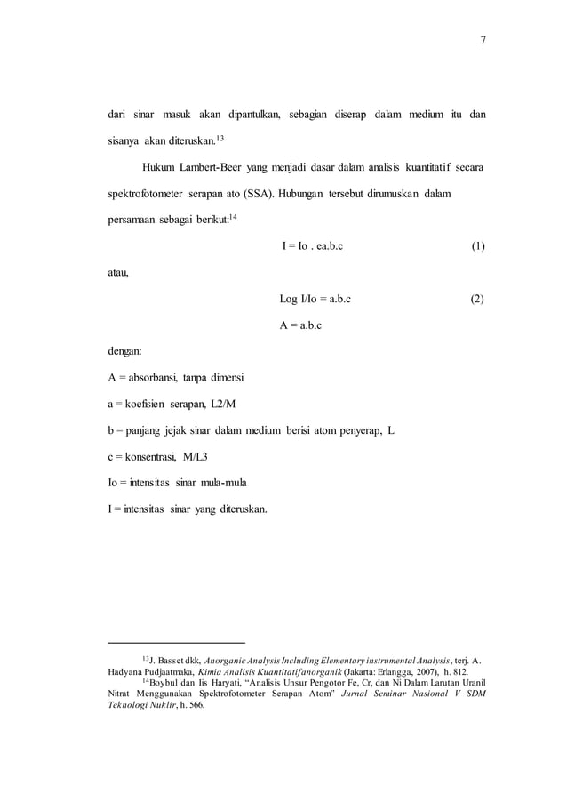 Pengujian kadar besi dalam air dengan metode aas | DOCX