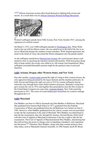 6 woman suffrage in individual states | DOCX | Politics