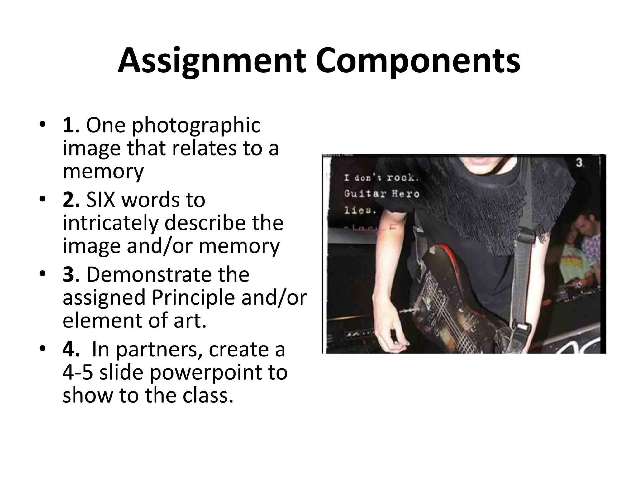 6 word digital memoir slideshow | PPTX