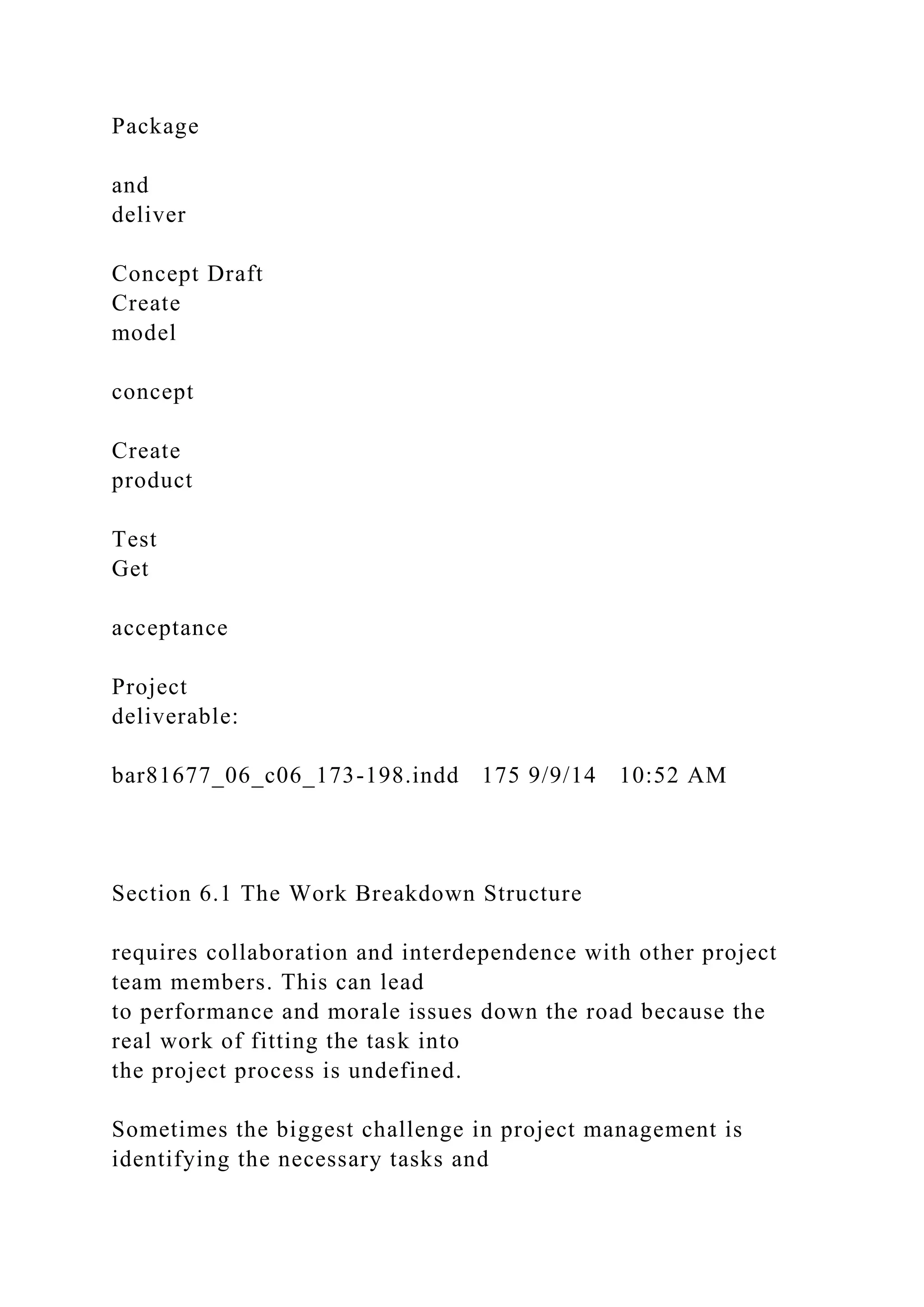 6 Work Breakdown Structure and SchedulingCavan ImagesSto.docx